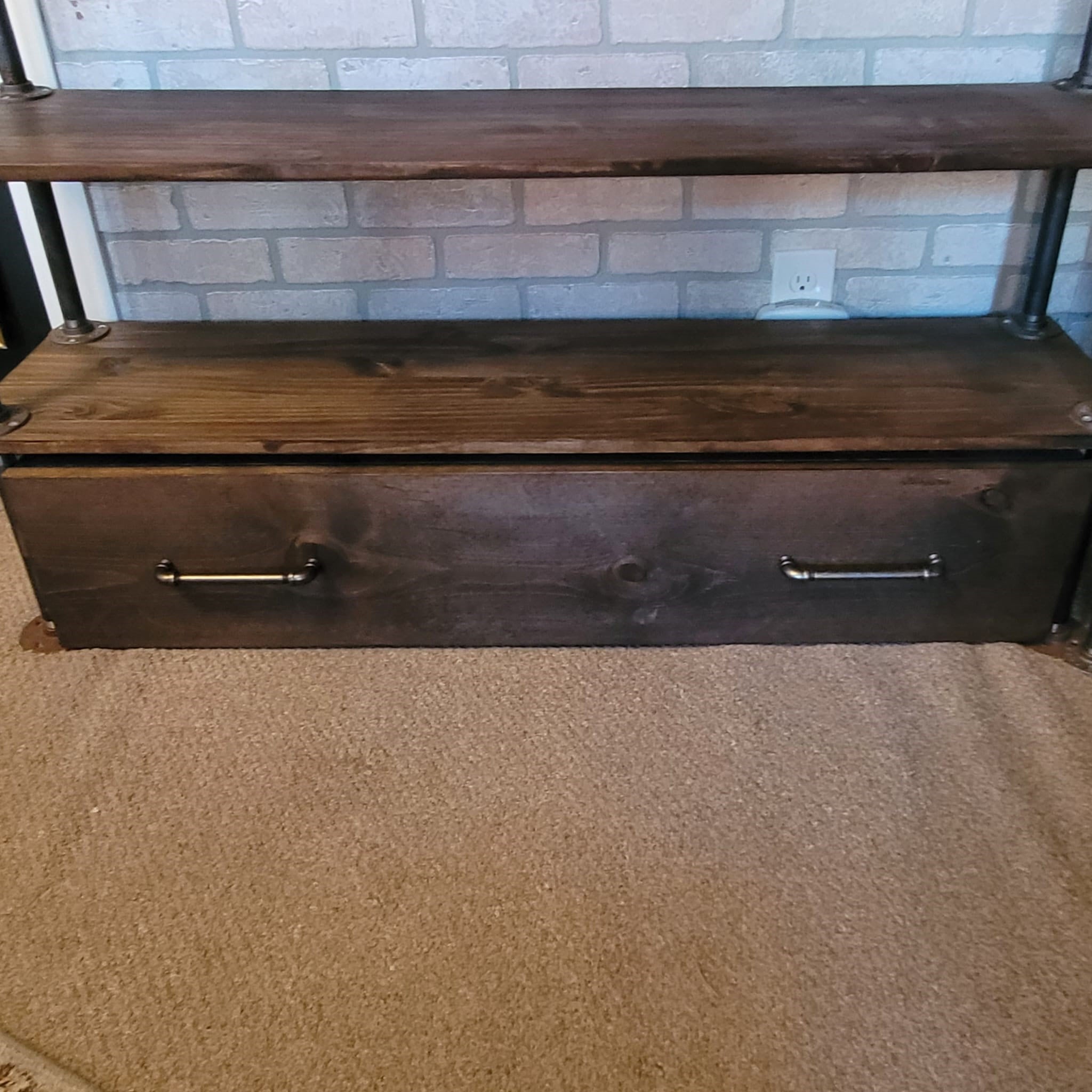 Pipe Furniture - Handcrafted Bottom Storage Drawer on Casters | The ...